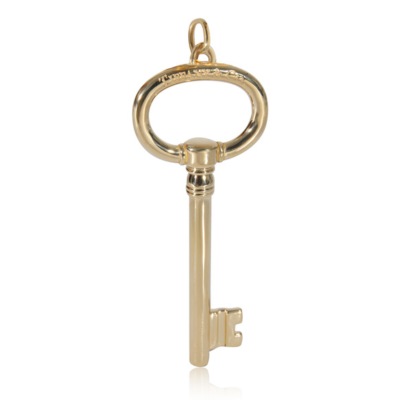 Tiffany & Co. | Jewelry | Tiffany Co Oval Key Pendant In 8k Yellow Gold ...